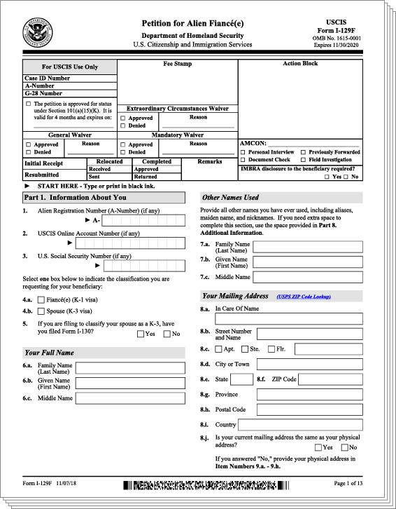 Online software access for you to complete your US immigration application