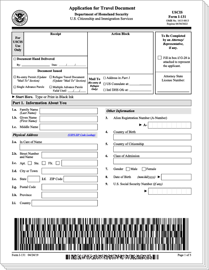 Online software access for you to complete your US immigration application