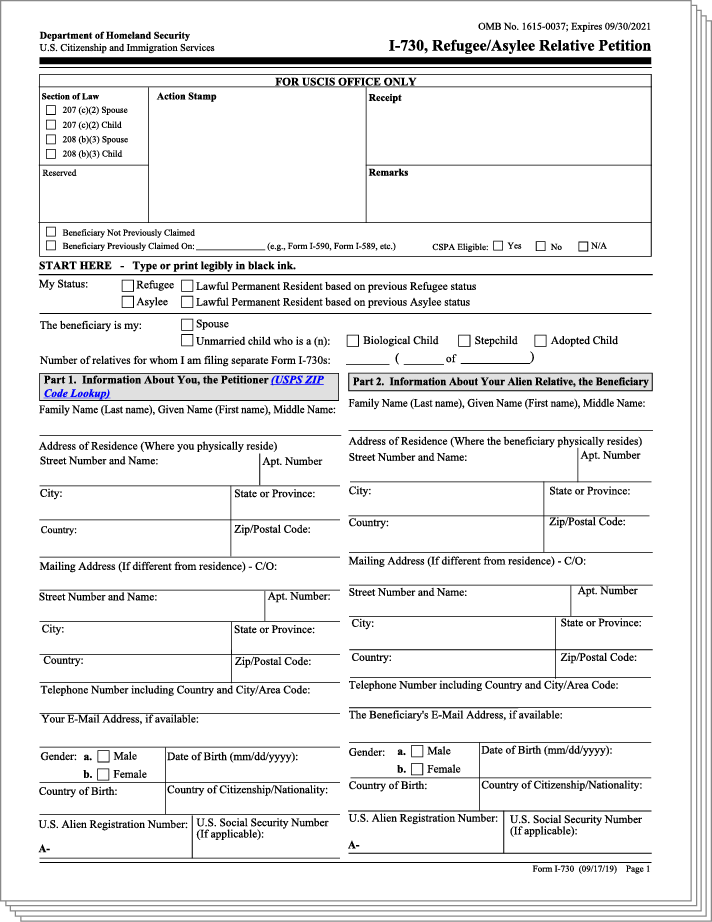 Online software access for you to complete your US immigration application