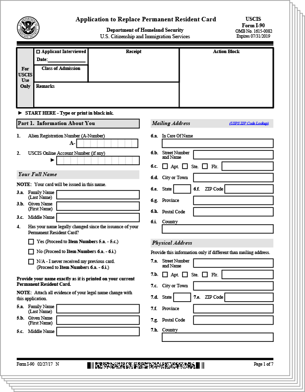 Online software access for you to complete your US immigration application