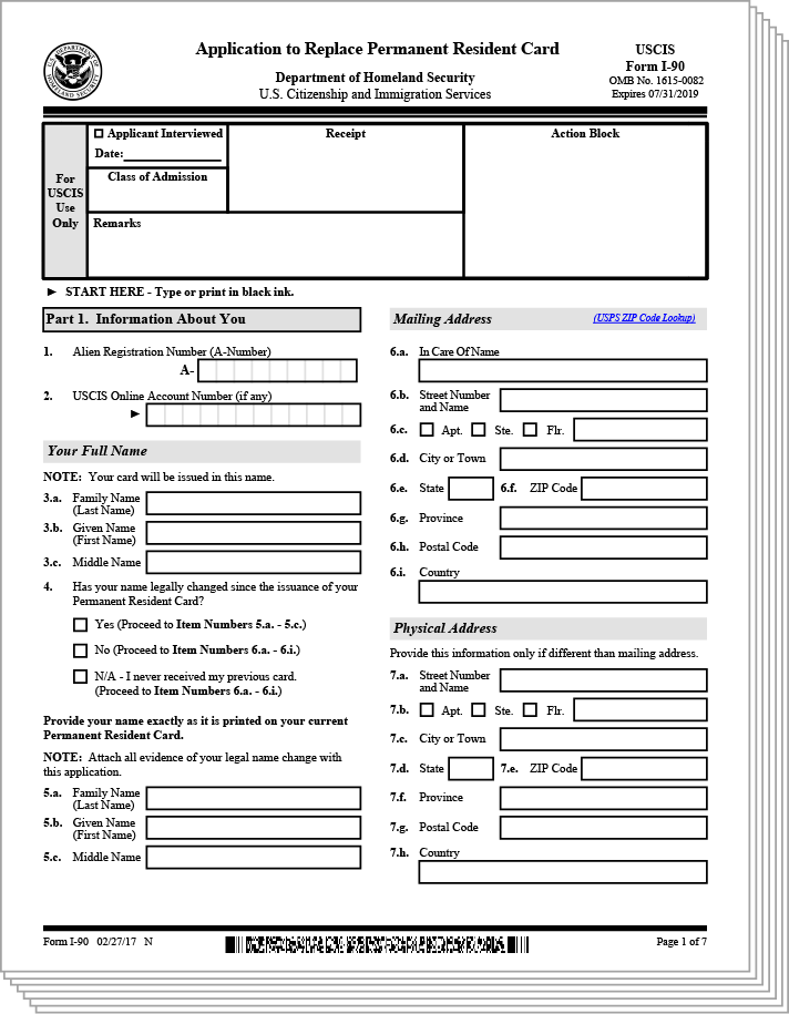 Online software access for you to complete your US immigration application