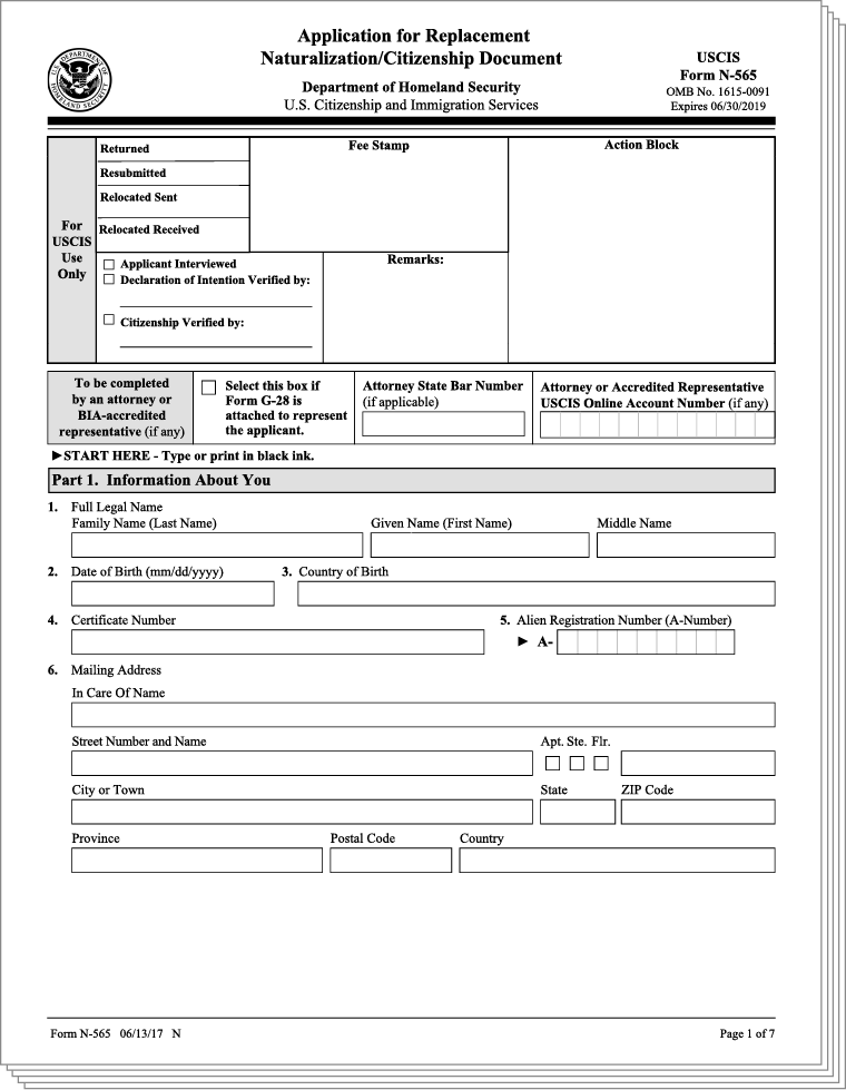 Online software access for you to complete your US immigration application